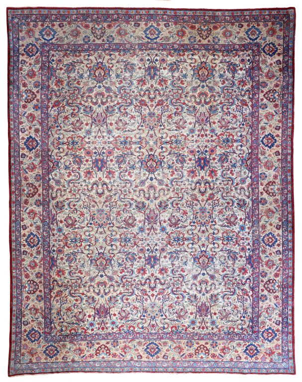 Antique Kirman carpet - Farnham Antique Carpets